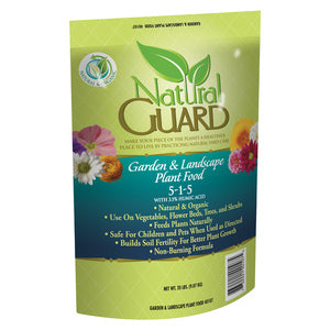 Natural Guard Garden Landscape 5-1-5 Plant Food Fertilizer - 20 Lbs ...