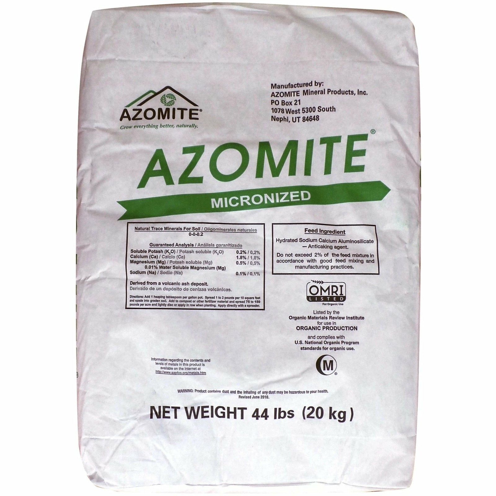 Azomite Organic Micronized Mineral Fertilizer | Seed World