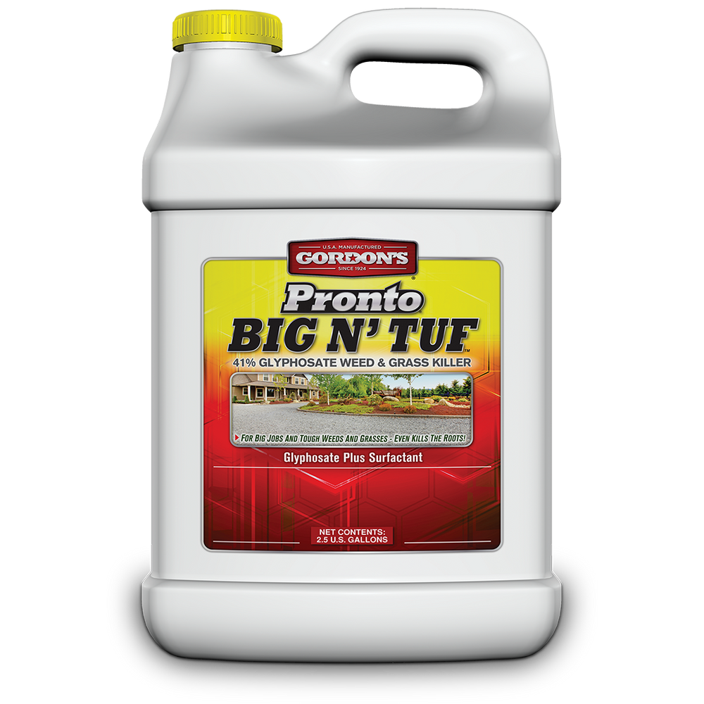 Pronto Big N' Tuf Glyphosate Weed & Grass Killer Herbicide - 2.5 Gallon ...