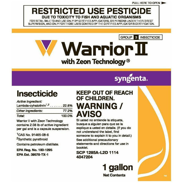 Warrior II Lambda-cyhalothrin Insecticide (Demand CS) - 1 Gal | Seed World